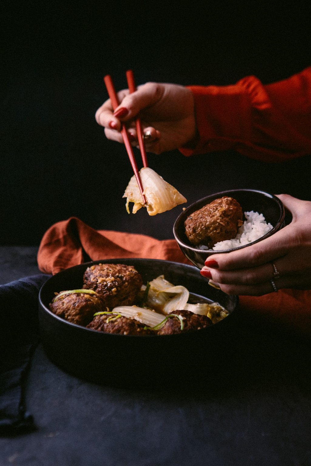 Shizitou 獅子頭 - Chinesische Fleischbällchen zum chinesischen Neujahr ...